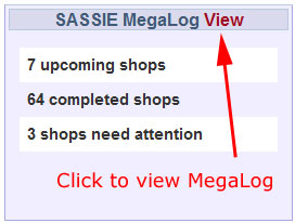 How do I view my SASSIE shops in MegaLog? – JobSlinger Support