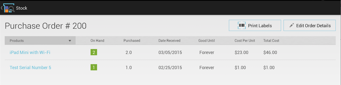 Stock App Tutorial – Support