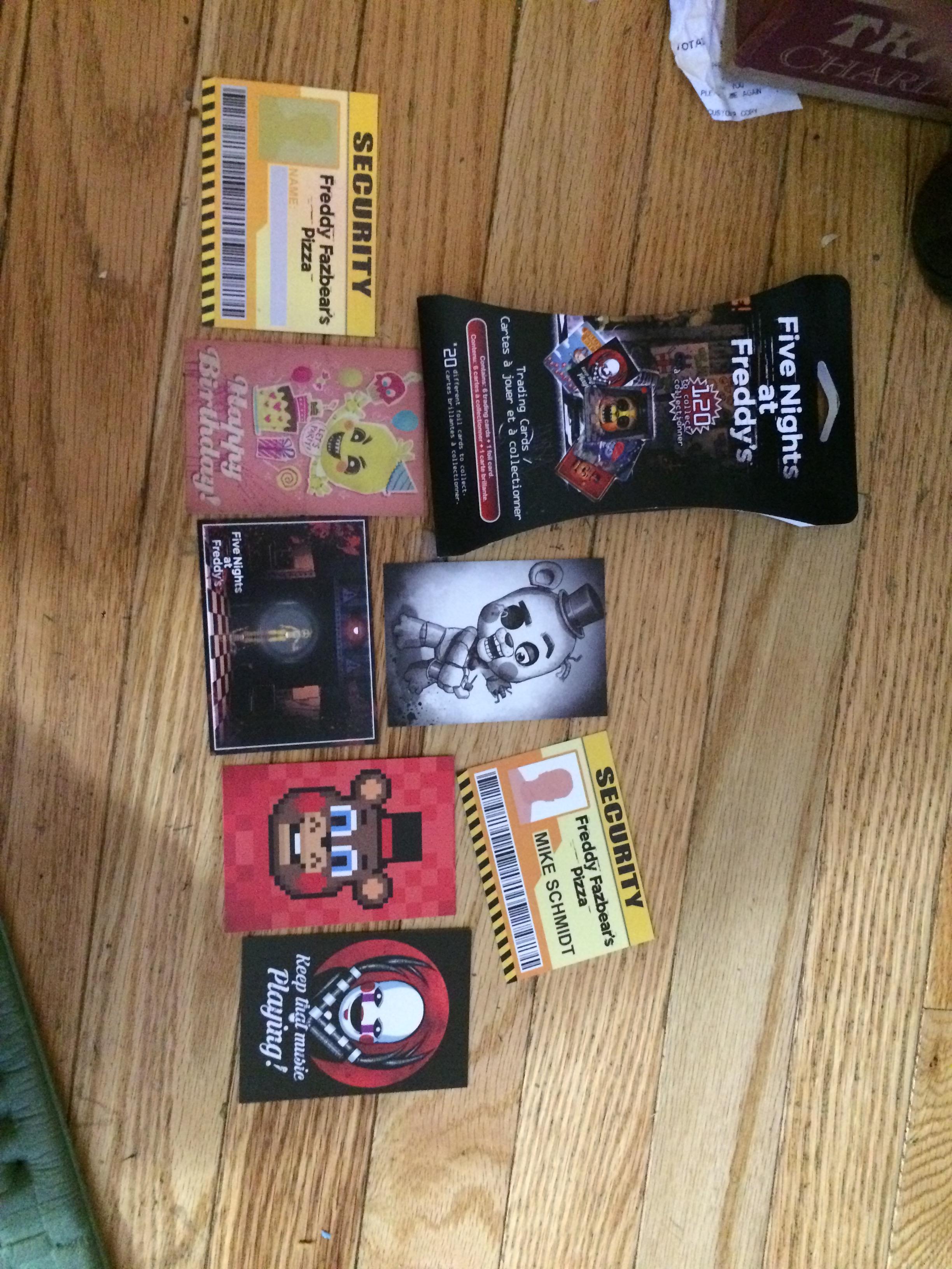 FNAF trading cards! : fivenightsatfreddys