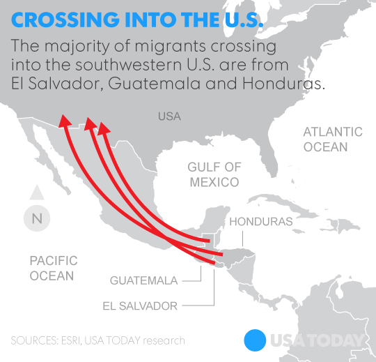 Central Americans flee to USA to escape mayhem back home